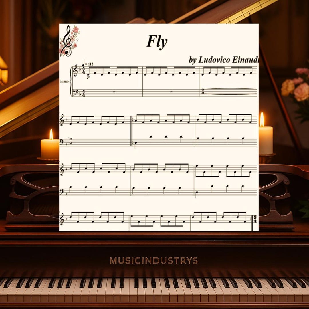 Fly Piano Sheet Music: Ludovico Einaudi - Fly (3 Pages, Printable PDF ...