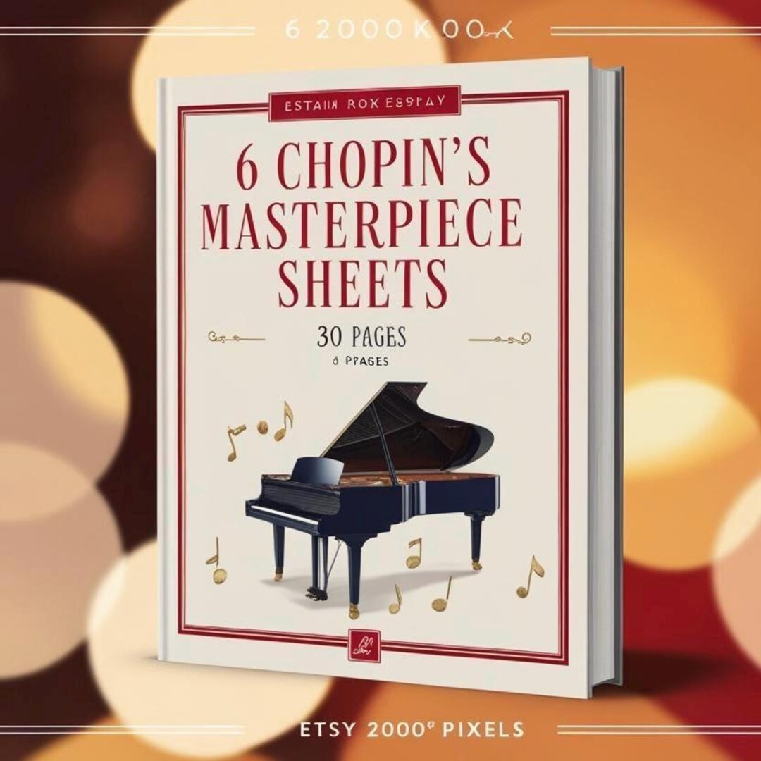 6 Chopin’s Masterpiece 30 Page Piano Sheet Music Collection - Digital Download (6 Iconic Pieces ...