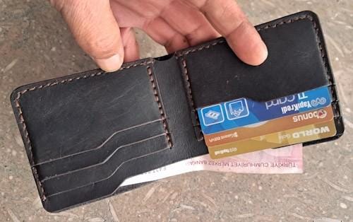 Wallet With Engraving and Shape Processing on Natural Leather - Etsy