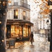 Autumn in Montmartre Paris Wall Art Print | Cozy Fall Street Scene ...