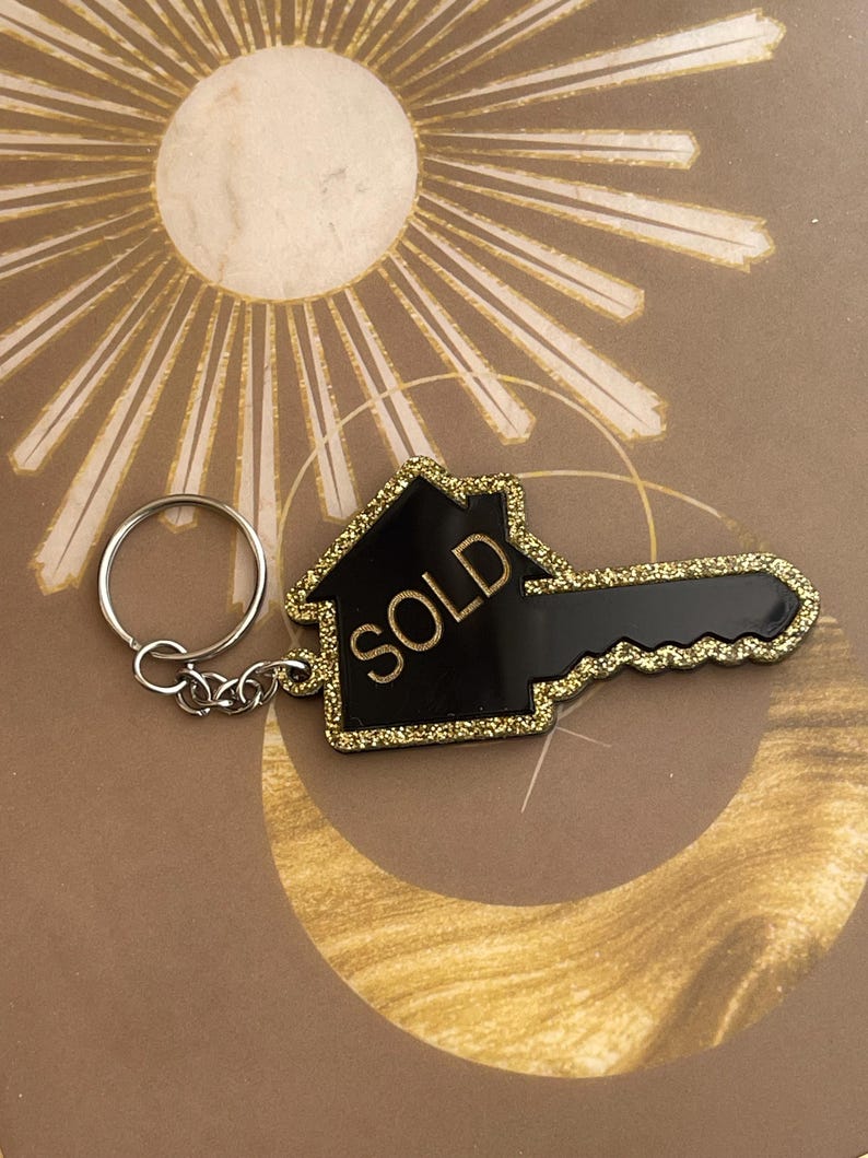 NFC SOLD House Keychain: Realtor Closing Gift, Tap Business Card - Etsy