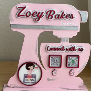 Personalized Stand Mixer Display – Business Marketing With QR Codes - Etsy