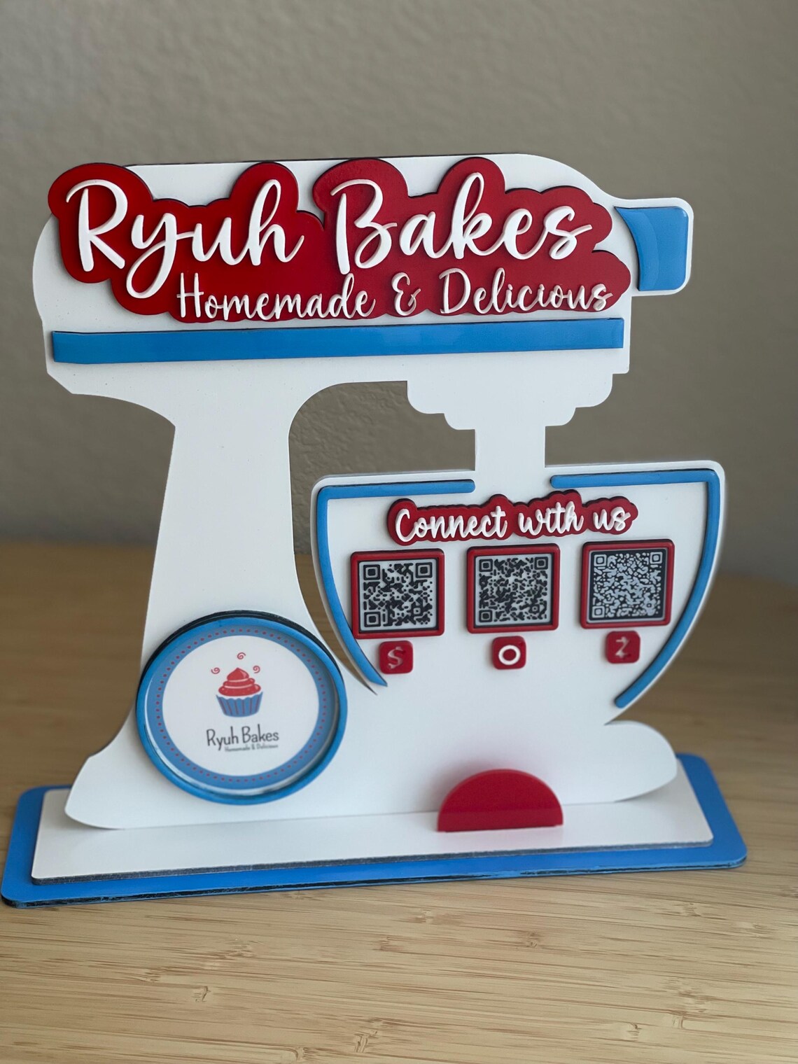 Personalized Stand Mixer Display – Business Marketing With QR Codes - Etsy