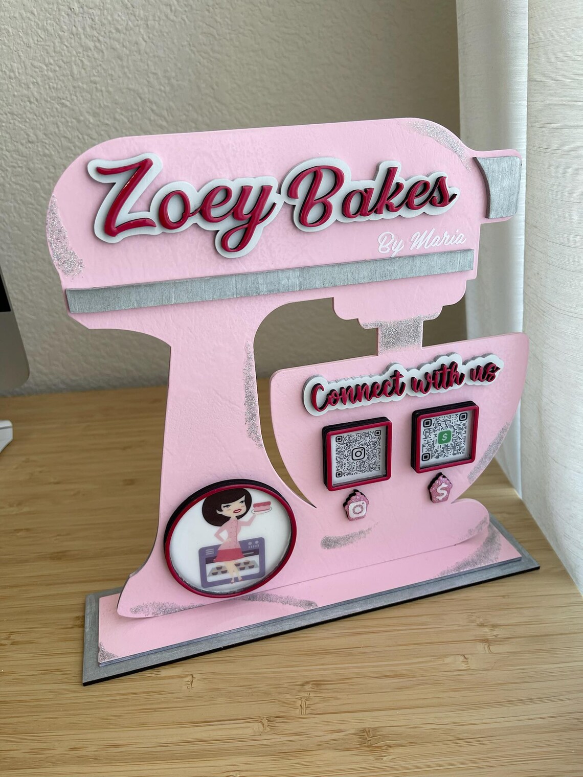 Personalized Stand Mixer for Bakery/culinary/business Owners – QR Codes ...
