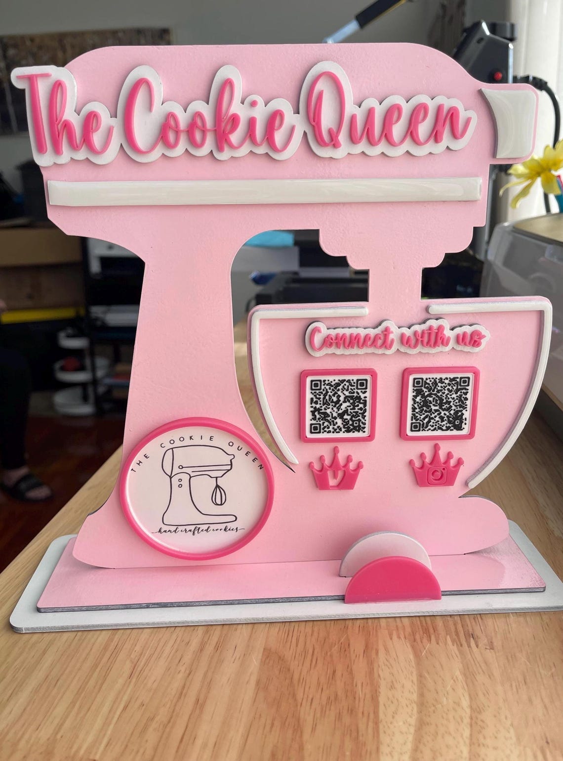 Personalized Stand Mixer Display – Business Marketing With QR Codes - Etsy