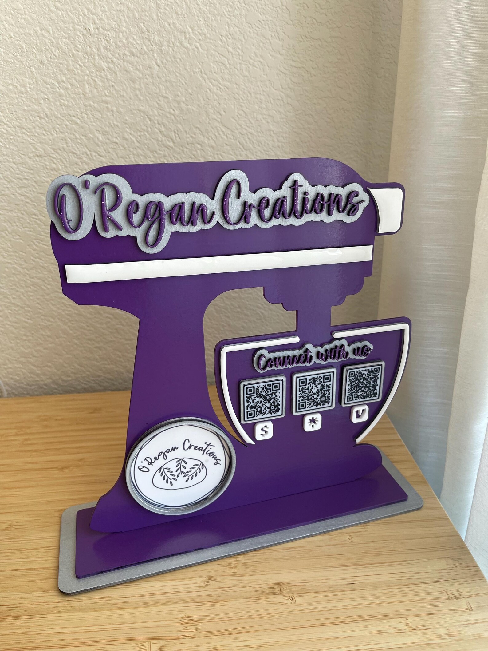 Personalized Stand Mixer Display – Business Marketing With QR Codes - Etsy