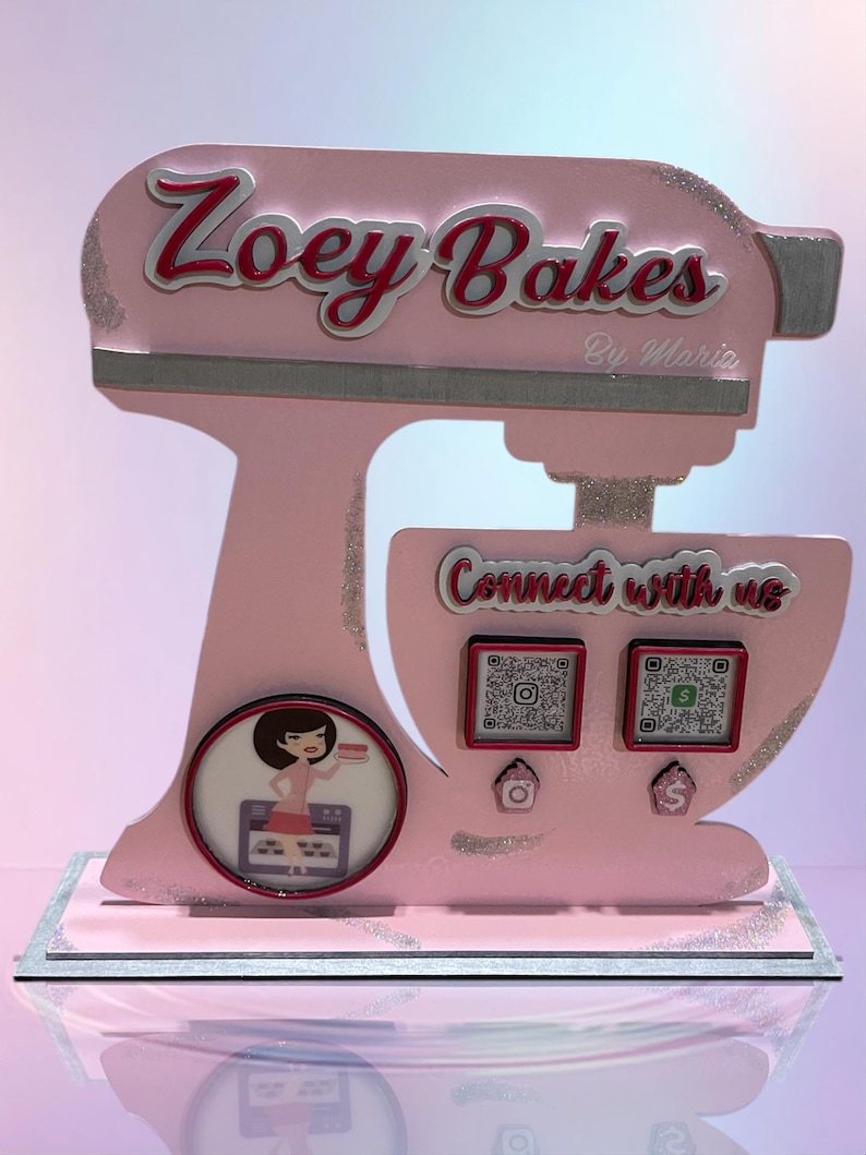 Personalized Stand Mixer for Bakery/culinary/business Owners – QR Codes ...