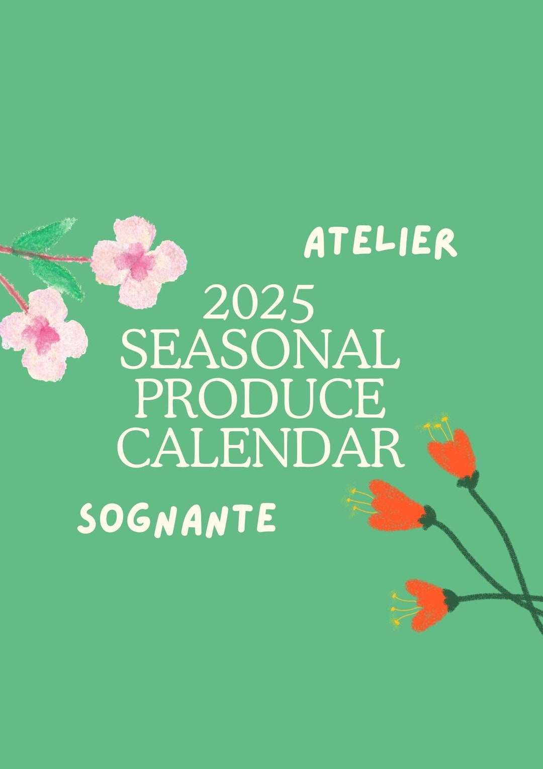2025 PRINTABLE Seasonal Produce Calendar - Etsy