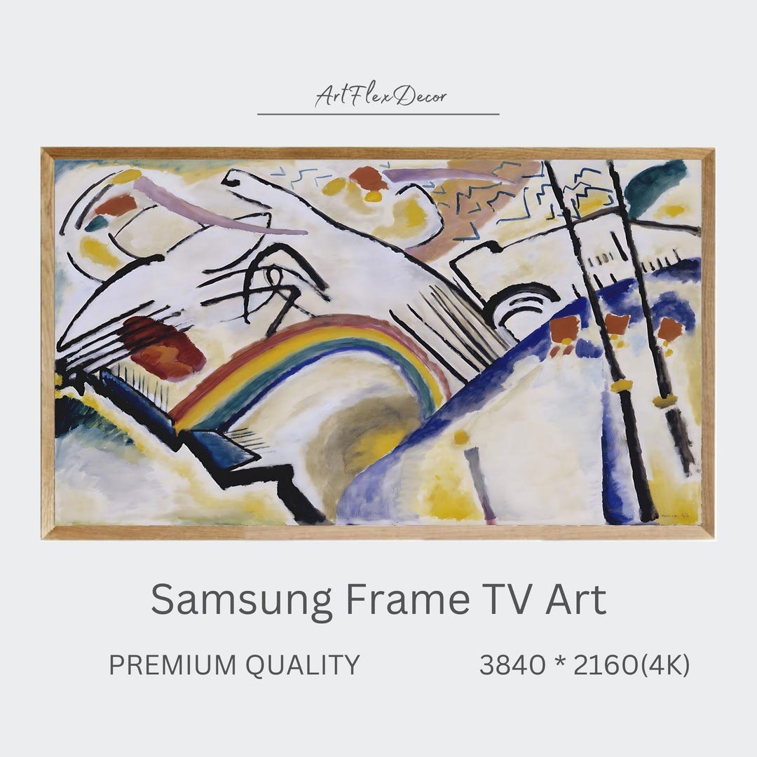 Wassily Kandinsky Cossacks 1910 Frame TV Art, Samsung Frame TV Abstract ...