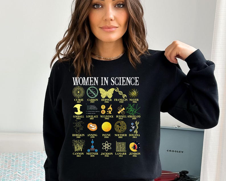 Retro Women in Science Shirt Vintage Science Sweatshirt Preppy ...