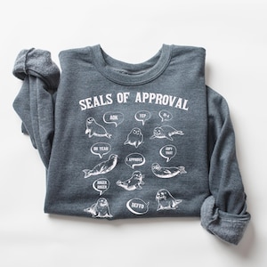 Seals of Approval, Seal Hoodie, Retro Graphic Shirts, Seal Sweater ...