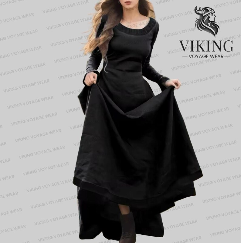 Medieval Viking Dress, Renaissance Viking Dress in Victorian Style ...