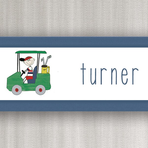 Golf Cart Name Decal - Etsy