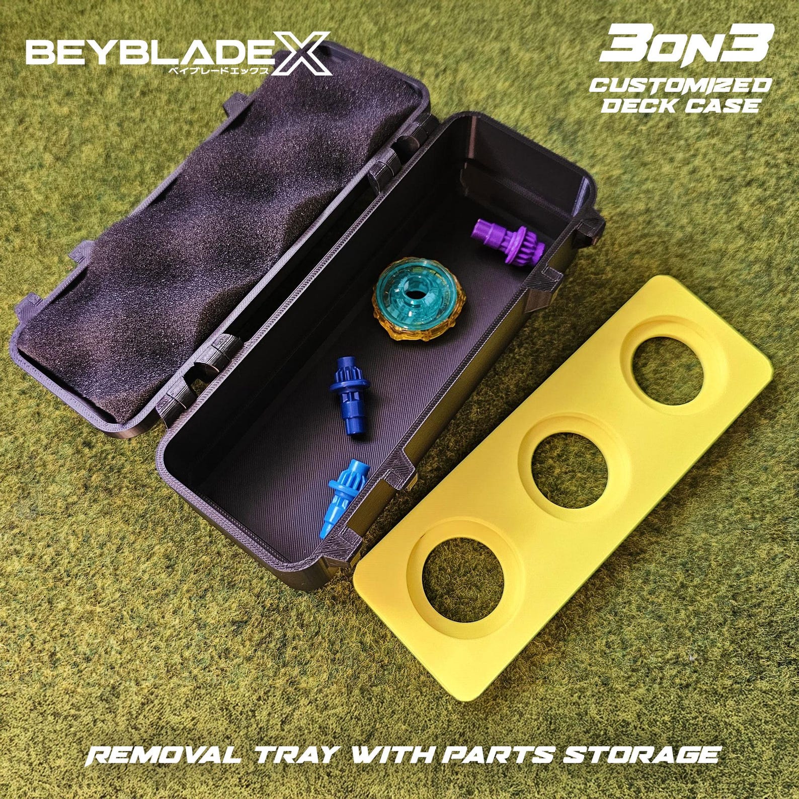 Beyblade X 3-on-3 Deck Case Bey Tray - Latches Version - Etsy