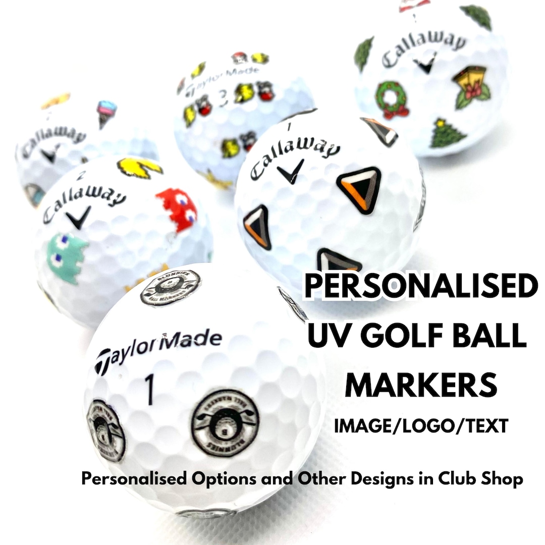 Personalised Golf Ball Markers | Custom Golf Ball Stamp Using UV Ink ...