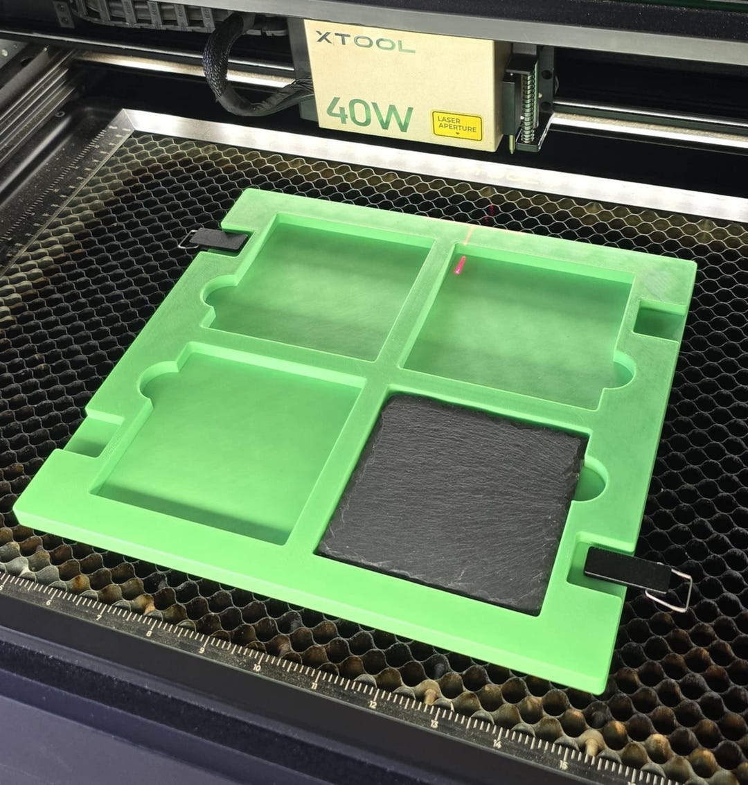 Xtool Coaster Jig – Square Engraving Holder | 3D Printed Green Jig - Etsy