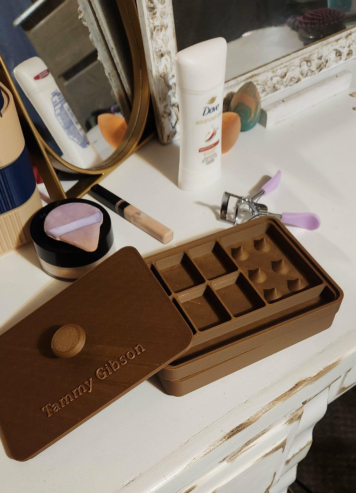 Walnut Wood Modular Jewelry Box – Stackable Personalized Organizer - Etsy