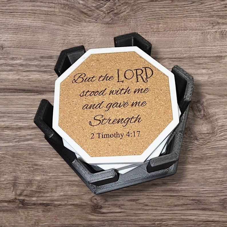 Laser Engraved 3D Printed Coaster Set - Etsy