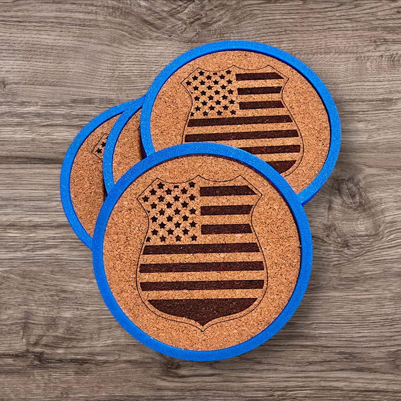 Laser Engraved 3D Printed Coaster Set - Etsy