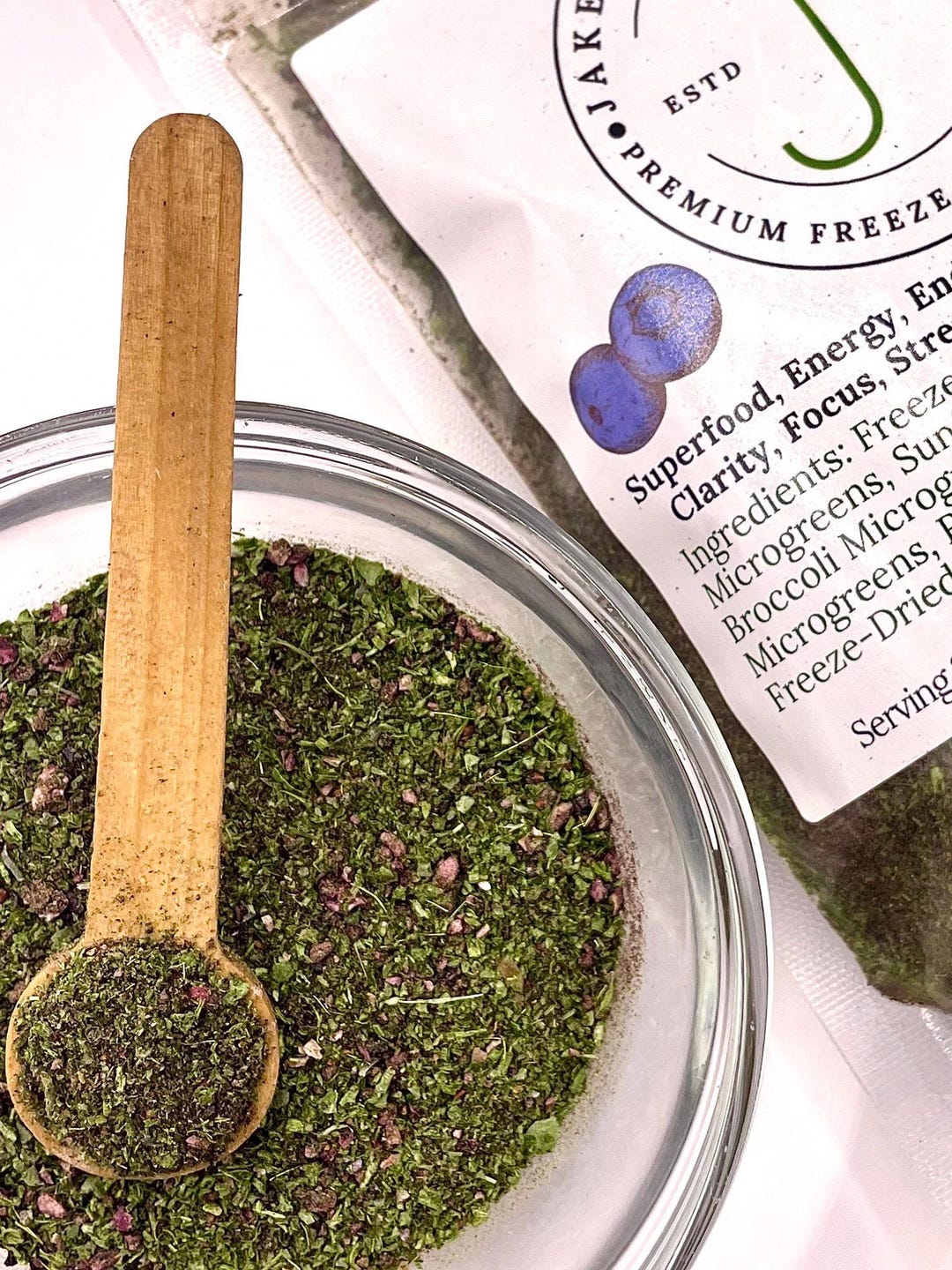 Organic Microgreen Powder With Wild Blueberry - Etsy