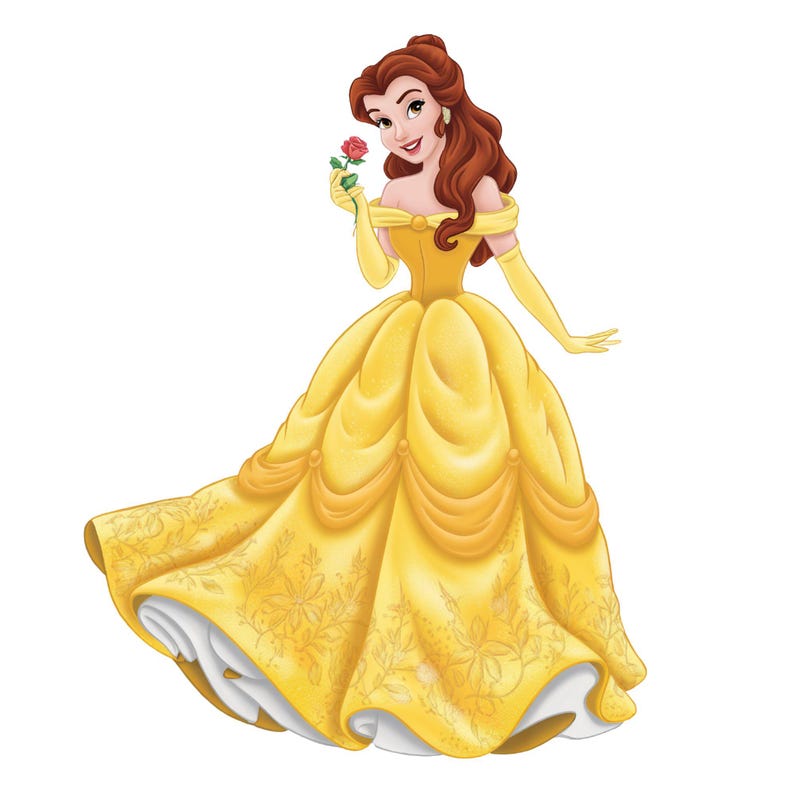Belle PNG, Princess Clipart, Digital Download, Transparent Background ...