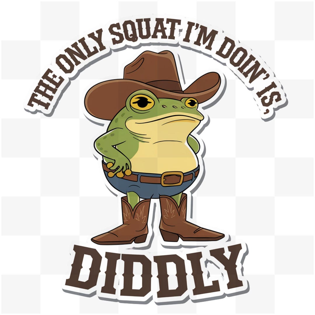 Funny Western Frog Meme PNG: Cowboy Hat, Boots (digital Download) - Etsy