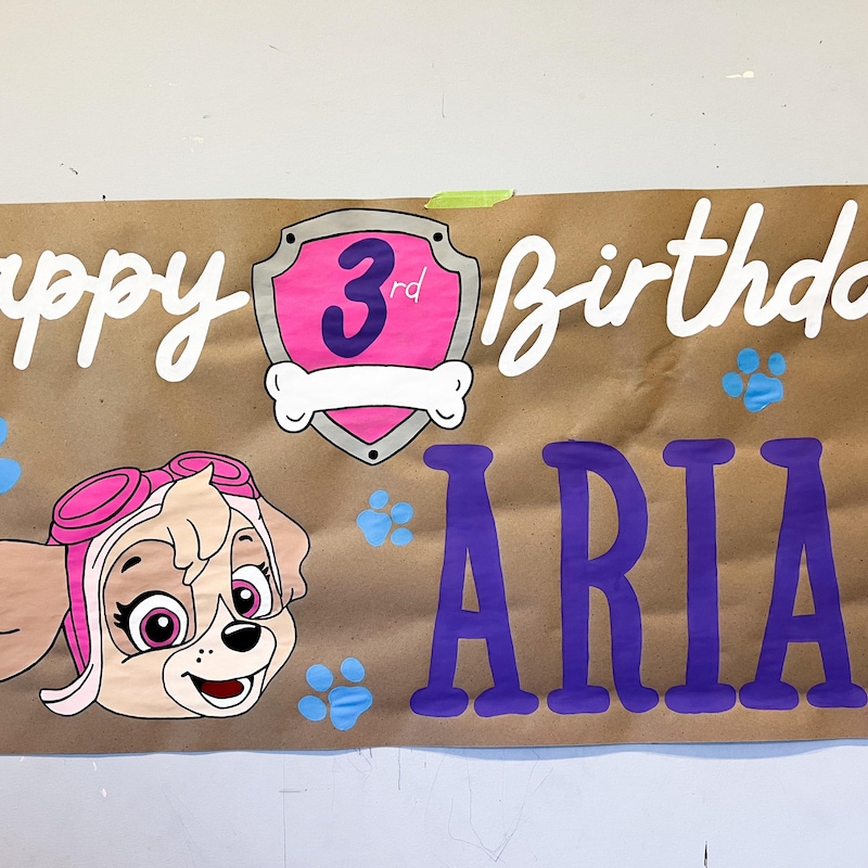 Paw Patrol Banner - Etsy