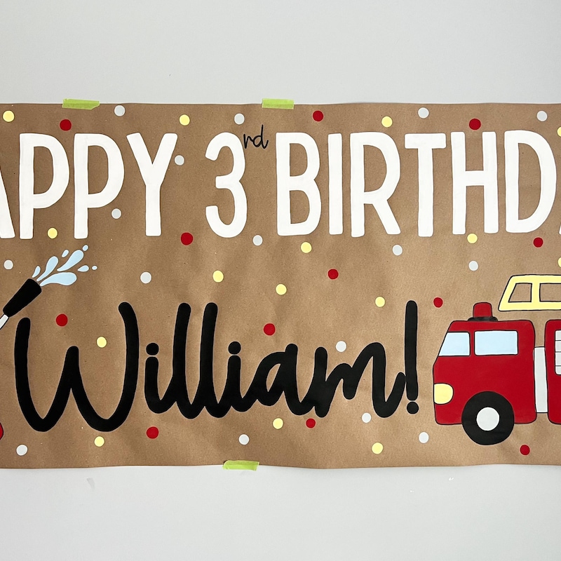 Brown Paper Banner - Etsy