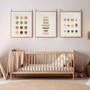Preschool Posters, Boho Classroom Decor, Montessori Posters, Playroom ...