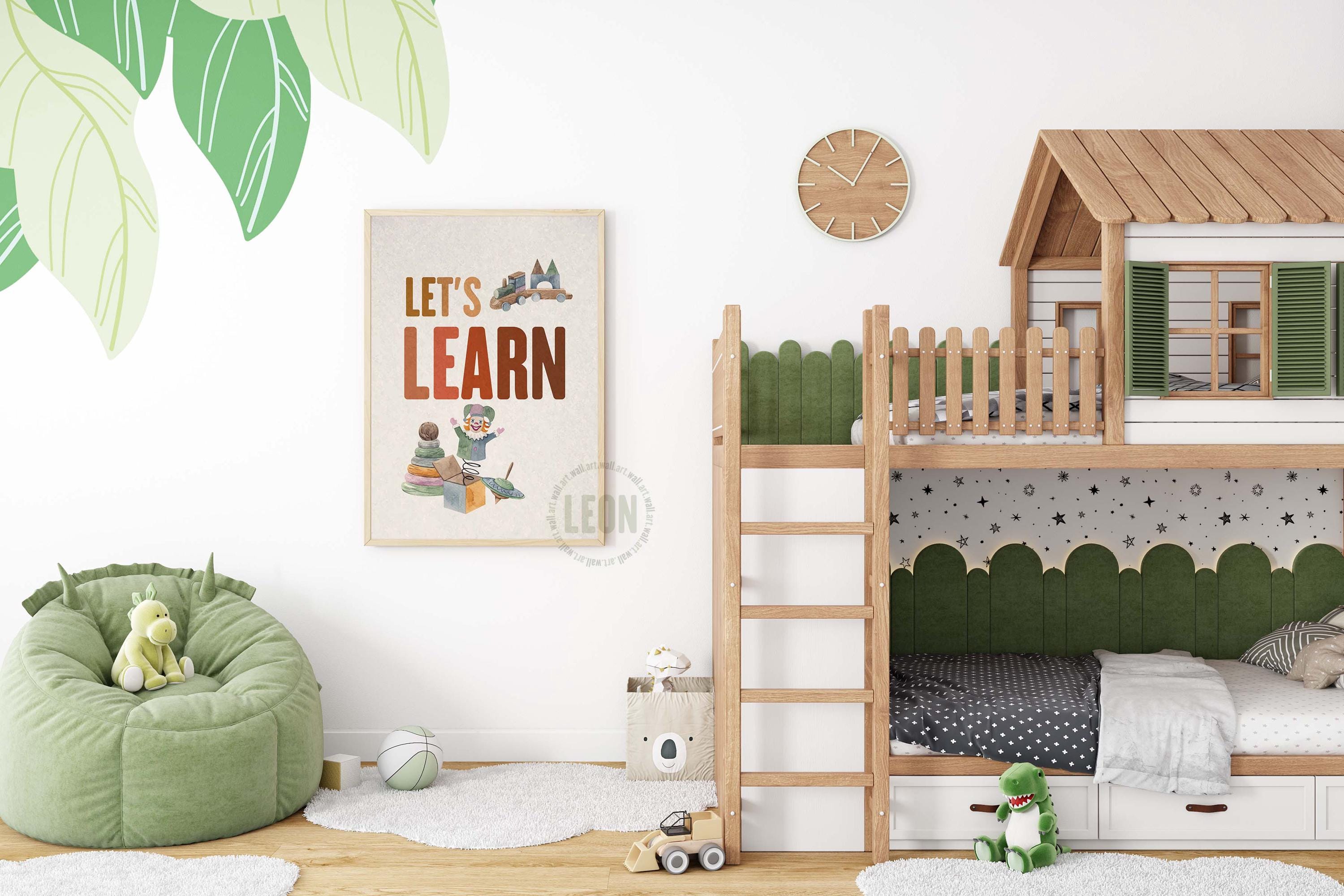 Kids Reading Corner Poster, Homeschool Poster, Play Room Wall Art ...