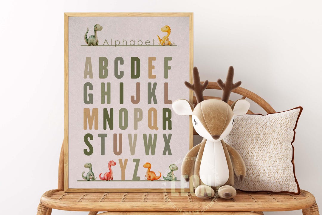 Printable Animal Alphabet Poster, Rainbow Alphabet Poster, Homeschool ...