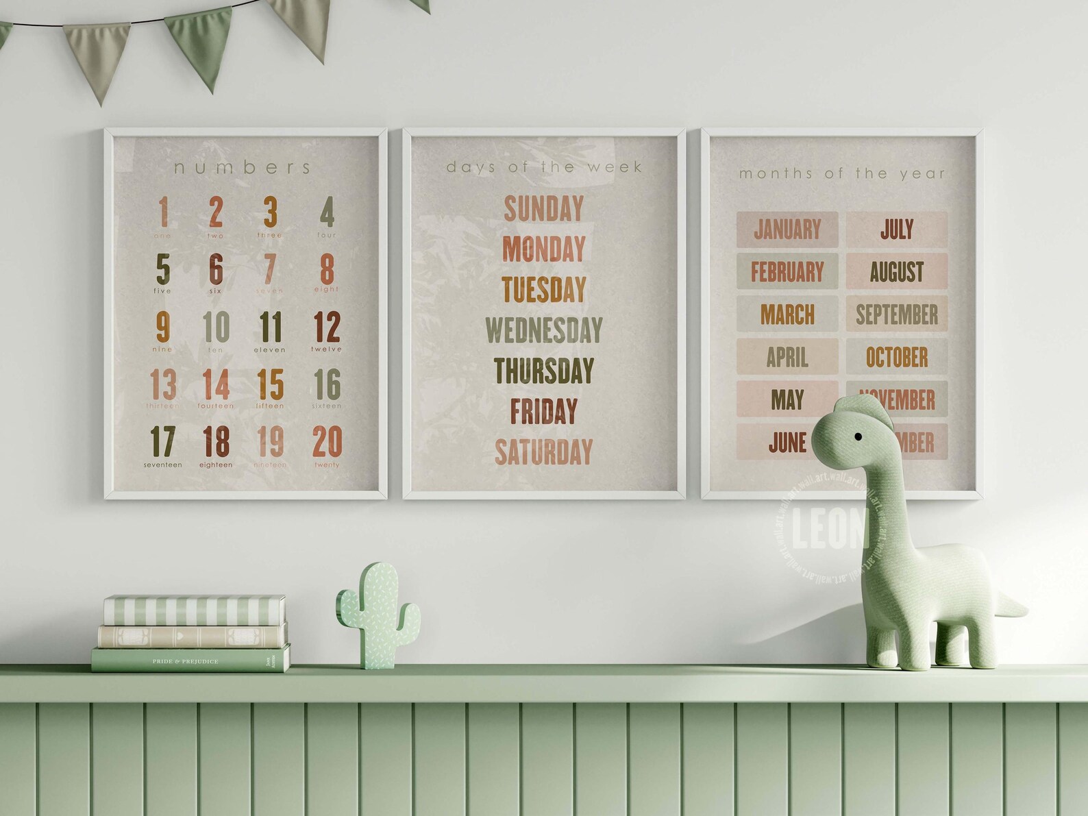 Preschool Posters, Boho Classroom Decor, Montessori Posters, Playroom ...