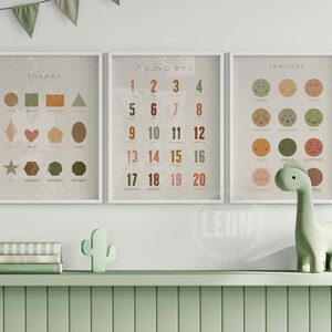 Preschool Posters, Boho Classroom Decor, Montessori Posters, Playroom ...