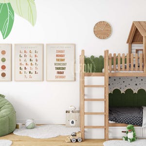 Preschool Posters, Boho Classroom Decor, Montessori Posters, Playroom ...