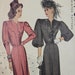 Rare Uncut Vintage 40s Simplicity Designer Sewing Pattern 8043 Misses ...