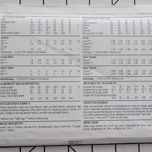 Uncut Vintage 90s New Look Sewing Pattern 6549 Misses Lined Jacket ...