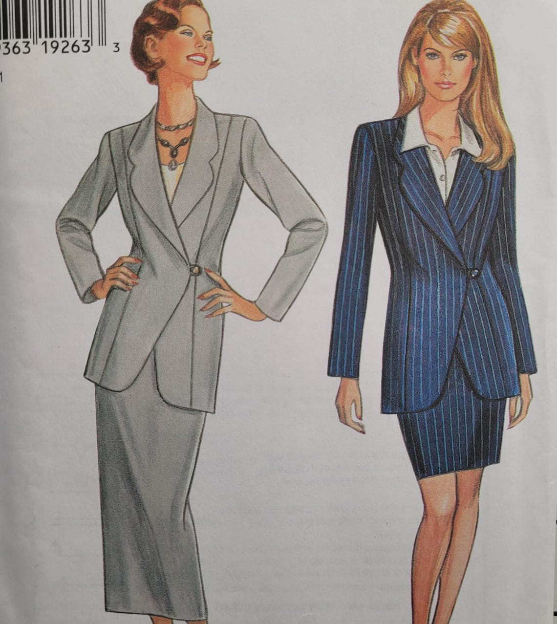 Uncut Vintage 90s New Look Sewing Pattern 6549 Misses Lined Jacket ...