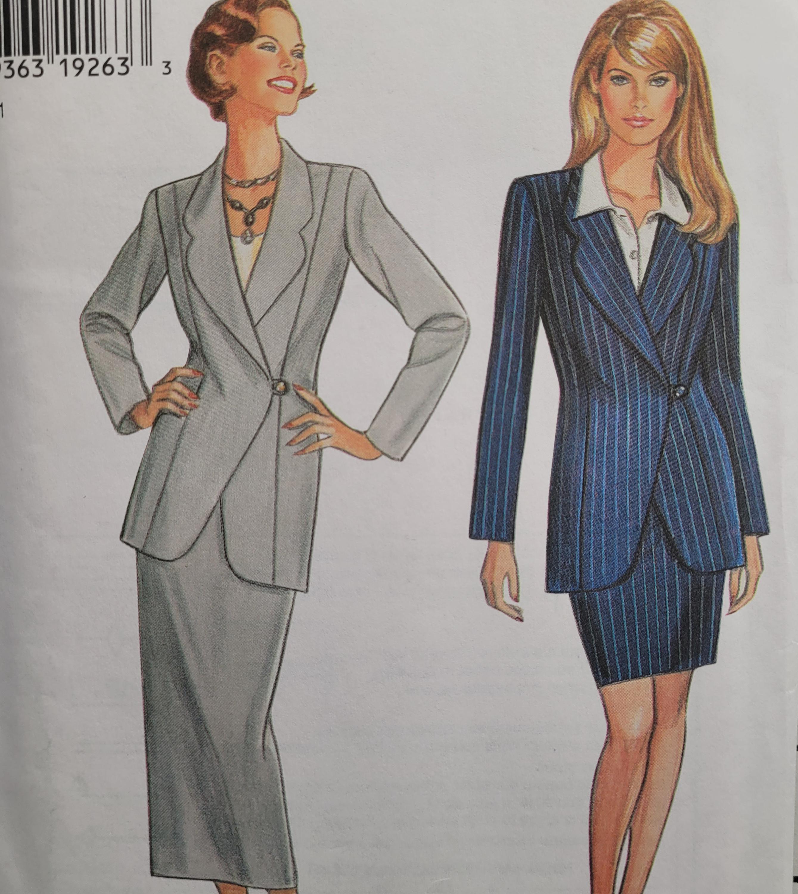 Uncut Vintage 90s New Look Sewing Pattern 6549 Misses Lined Jacket ...