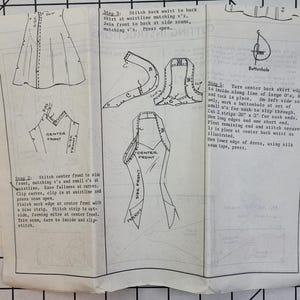 Vintage 50s Parade Mail Order Sewing Pattern 434 Misses Back Wrap ...