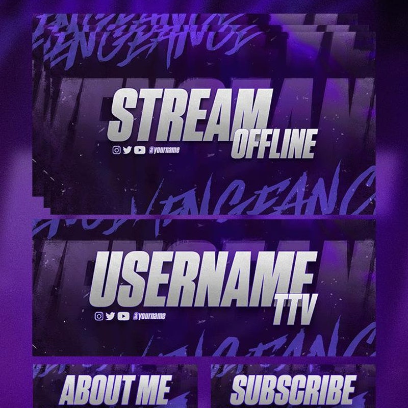 Kick stream banner - Etsy Polska