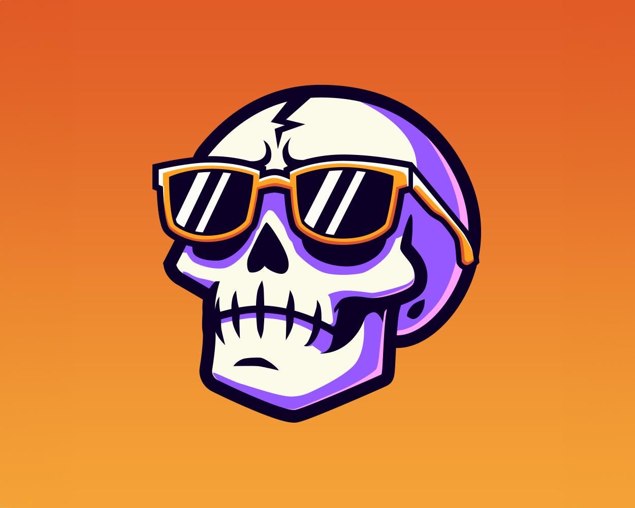 Skull Gaming Logo, Sticker Art, Profile Picture - Etsy