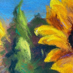Sunflowers, Soft Pastel Painting - Etsy