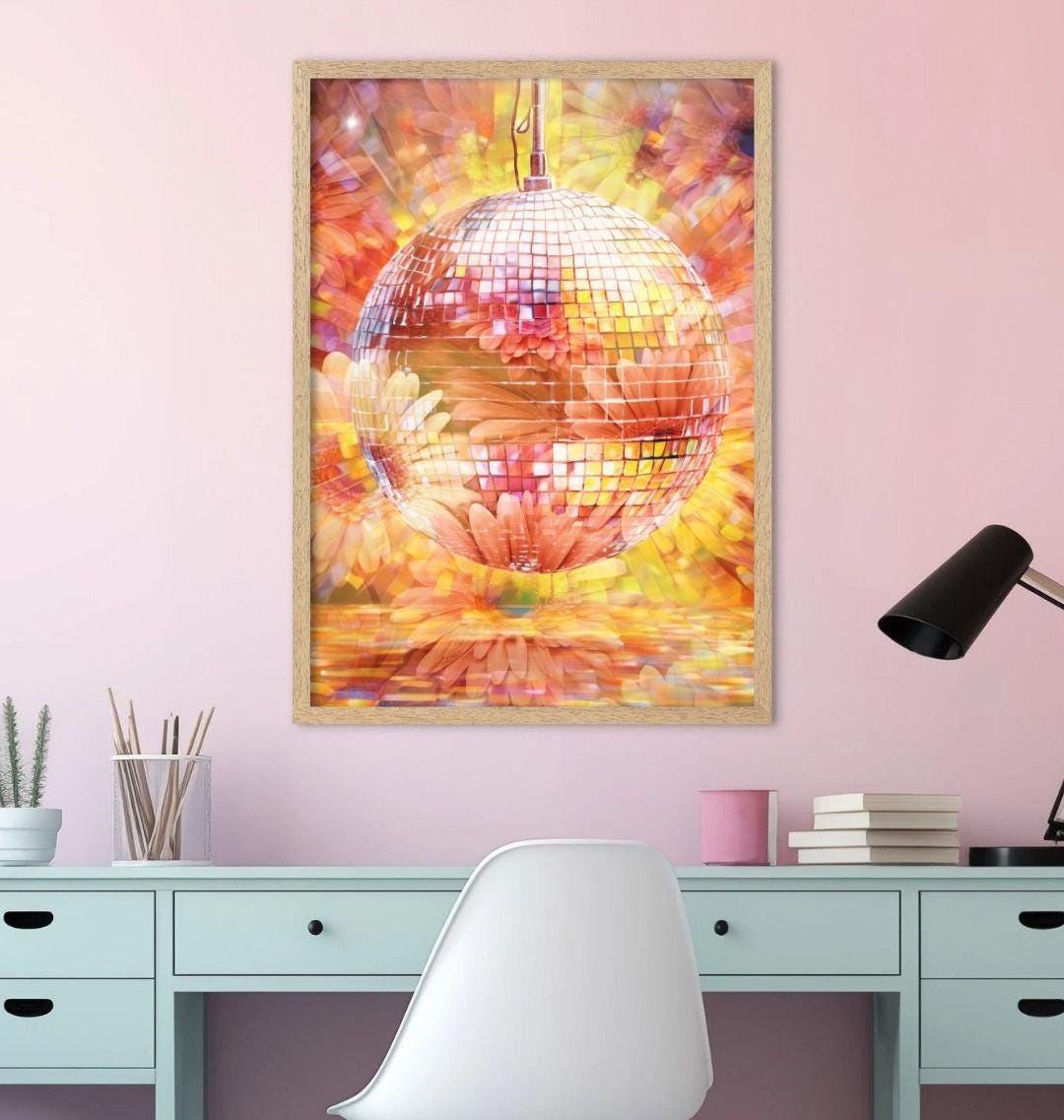 Gerbera Ball Print for Breast Cancer Foundation - Etsy