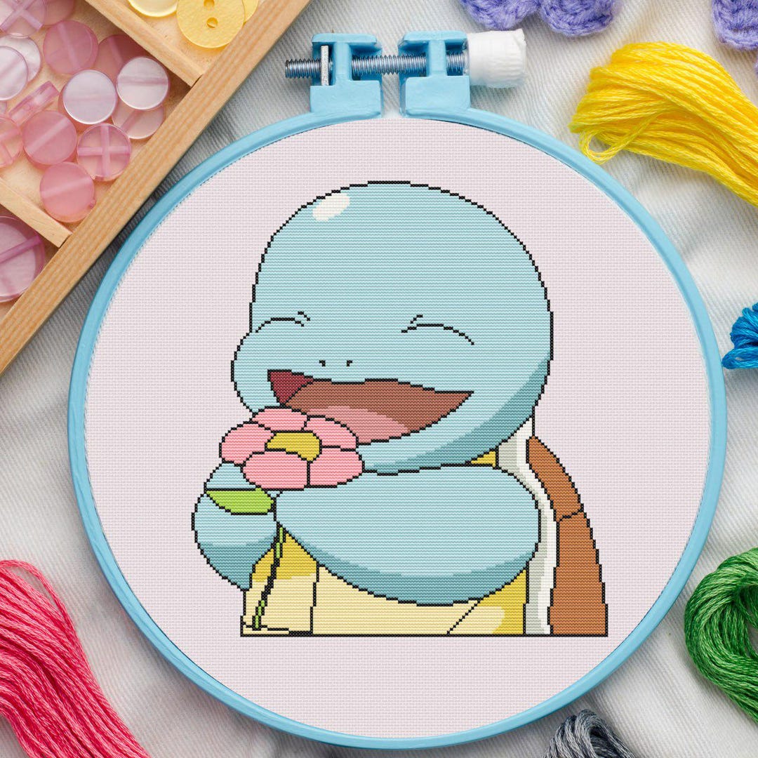 Water Type Cross Stitch Pattern for Beginners. Easy Cross Stitch ...