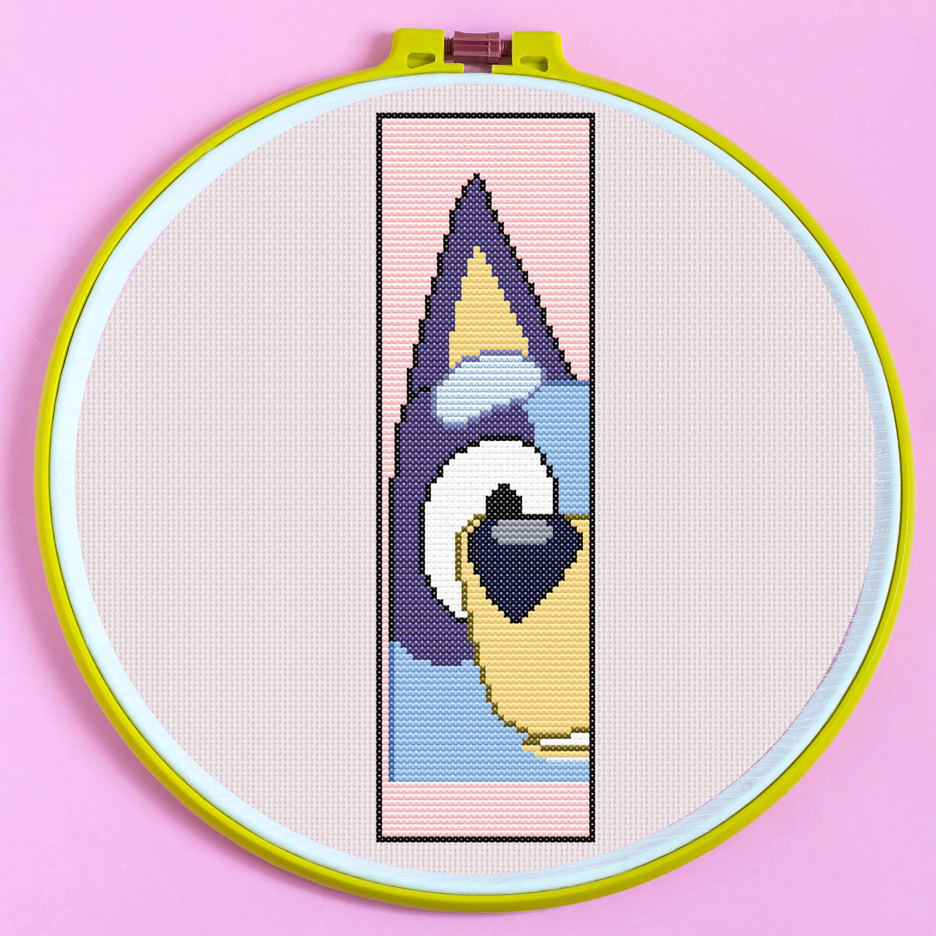 Bluey Bookmark Cross Stitch Pattern. Cross Stitch Pattern Bookmark ...