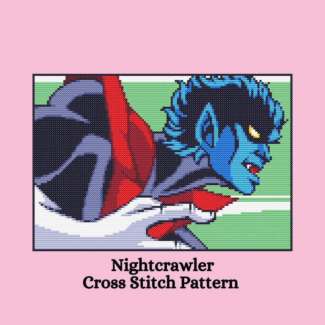 Mutant Cross Stitch Pattern. Nerdy Cross Stitch Pattern. Geek Cross ...