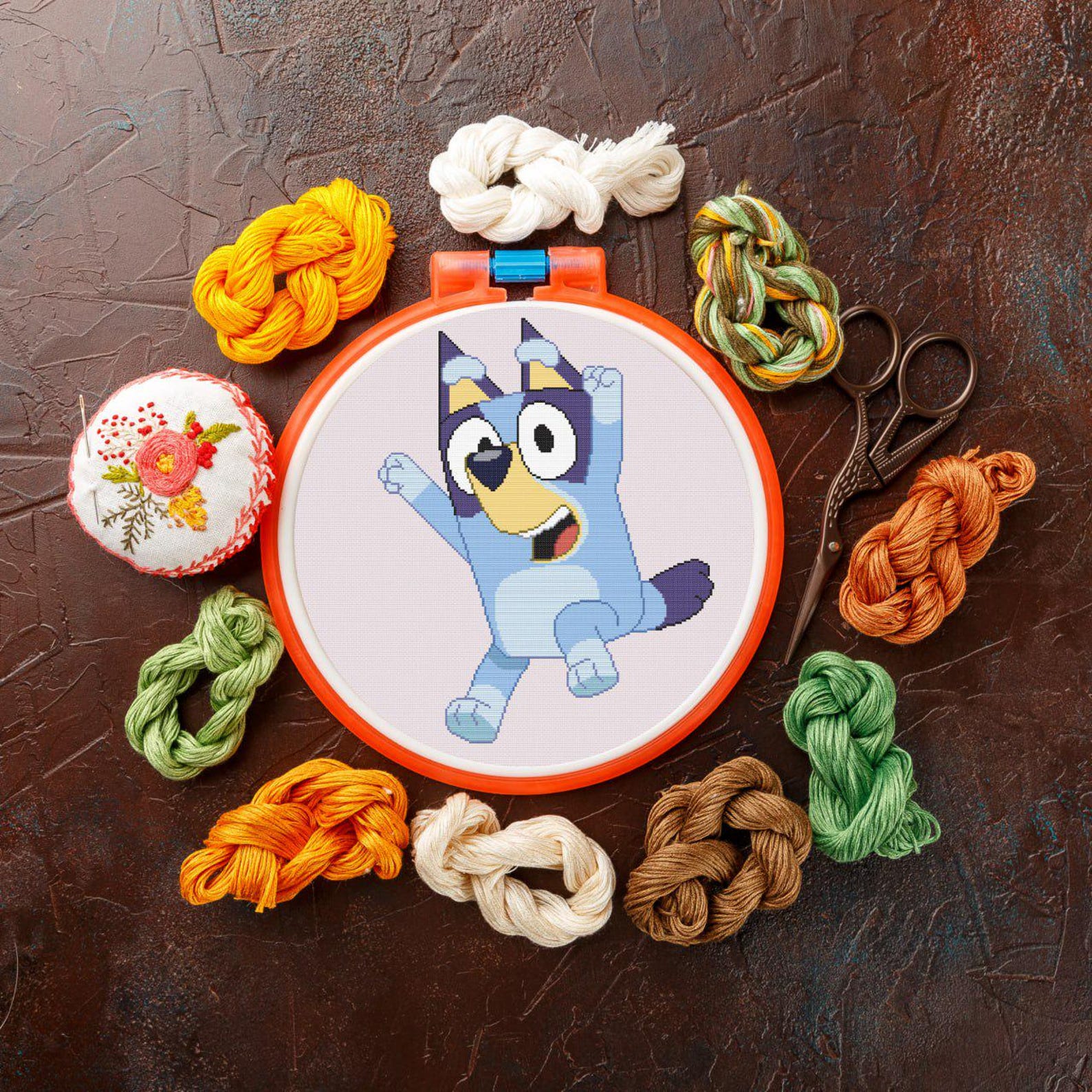 Bluey Cross Stitch Pattern for Beginners. Easy Cross Stitch Pattern ...