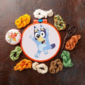 Bluey Cross Stitch Pattern for Beginners. Easy Cross Stitch Pattern ...