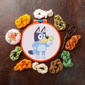 Bluey Cross Stitch Pattern for Beginners. Easy Cross Stitch Pattern ...
