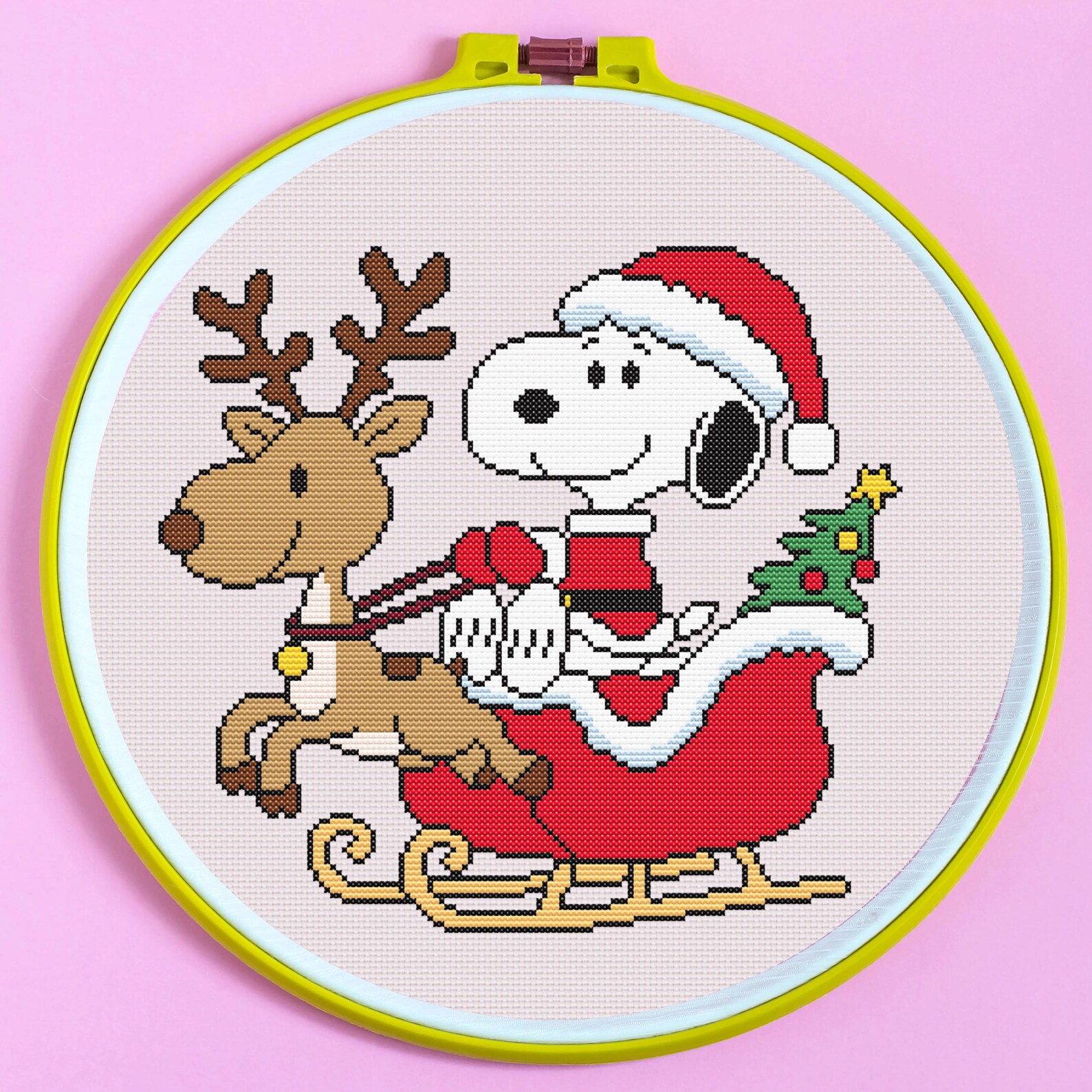 Christmas Cross Stitch Pattern. Snoopy Cross Stitch Pattern. PDF ...